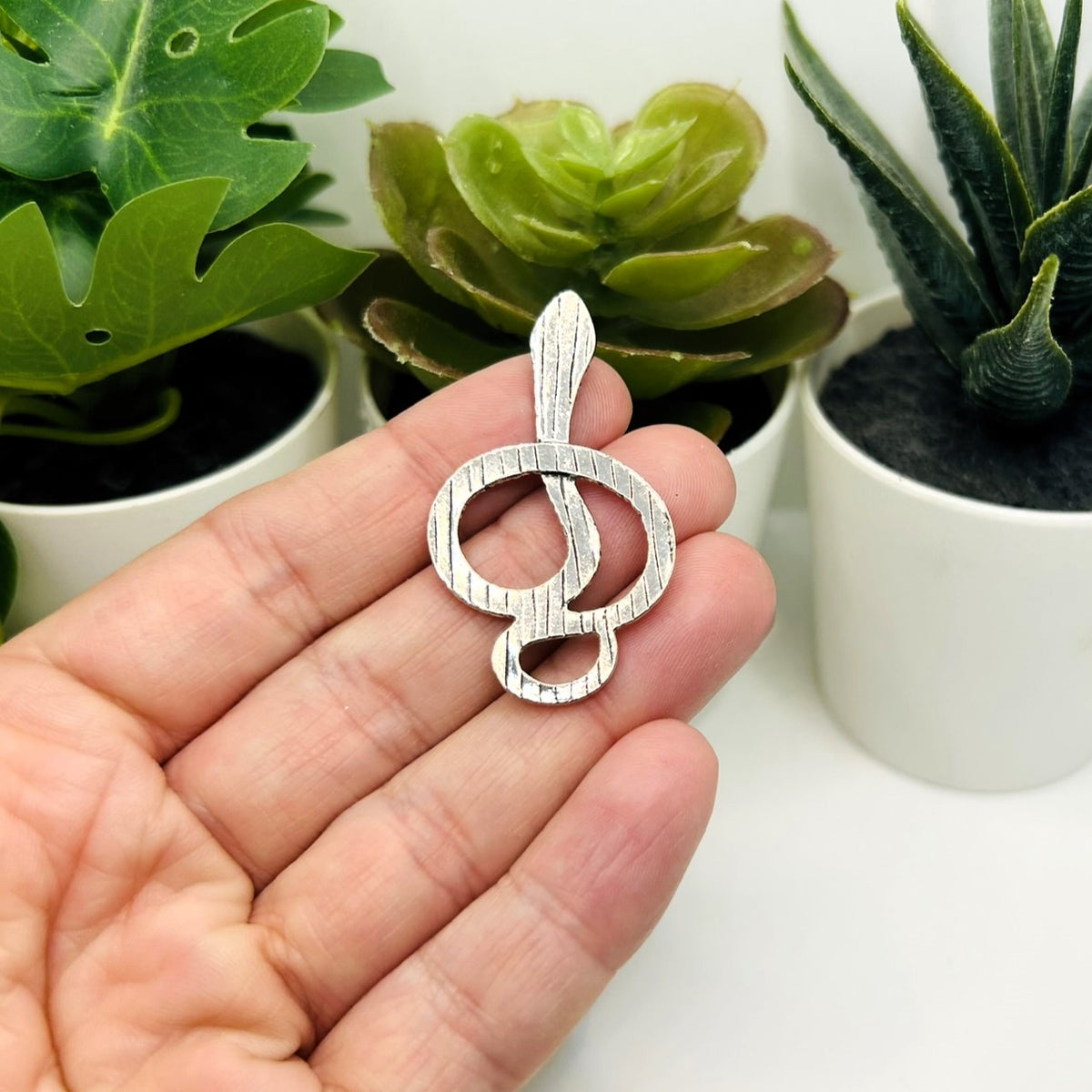 Silver Snake Connector Charm, 26x45mm – Guerrilla Charm