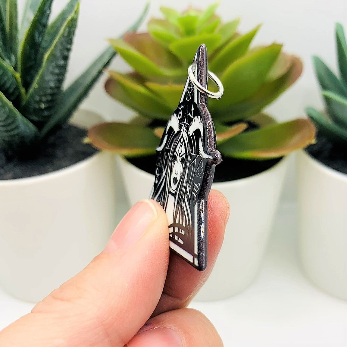 Hecate with Horns in Triangle Halloween Charms – Guerrilla Charm